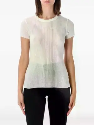 JAMES PERSE Ribbed-knit T-shirt - Neutrals