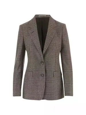 Tagliatore Houndstooth-pattern Single-breasted Blazer - Brown