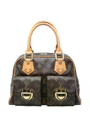 LOUIS VUITTON 2005 Monogram Manhattan Pm Handbag - Brown