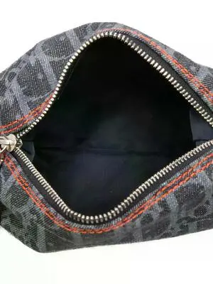 Dior 2006 Oblique Denim Flight Cosmetic Pouch - Blue
