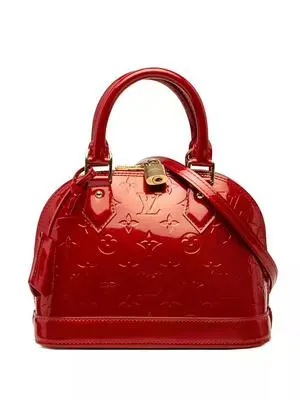 LOUIS VUITTON 2000-2020 Monogram Vernis Alma Bb Satchel - Red
