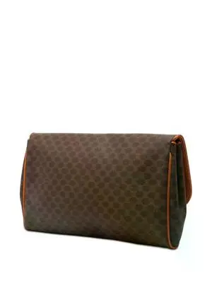 Celine 1992 Macadam Coated Canvas Clutch Bag