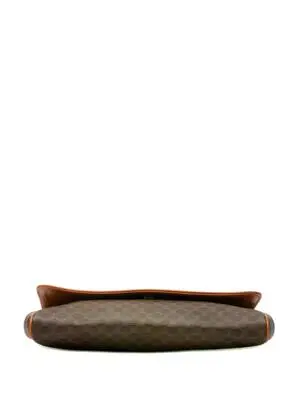 Celine 1992 Macadam Coated Canvas Clutch Bag