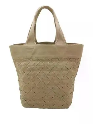 Bottega Veneta 2012-2026 Canvas Intrecciato Webbing Open Tote Bag - Neutrals