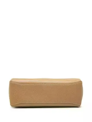 Gucci Grained Calfskin Bamboo Satchel - Neutrals