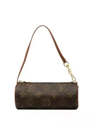 LOUIS VUITTON 1990-2010 Monogram Papillon Pochette Handbag - Brown