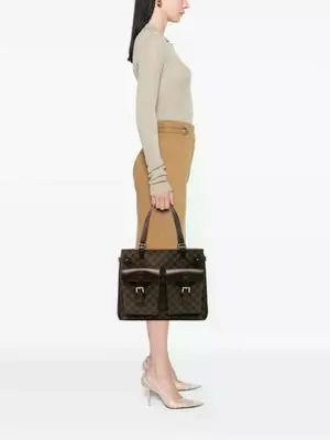 LOUIS VUITTON Damier Ebene Uzes Tote Bag