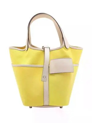 Hermès 2022 Toile Goeland And Swift Cargo Picotin Lock 18 Handbag