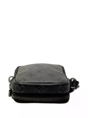 LOUIS VUITTON 2021-2026 Monogram Eclipse Reverse Double Phone Pouch Crossbody Bag