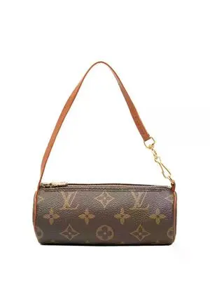 LOUIS VUITTON 2010-2026 Monogram Papillon Pochette Handbag - Brown