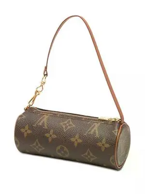 LOUIS VUITTON 1990-2010 Monogram Papillon Pochette Handbag - Brown