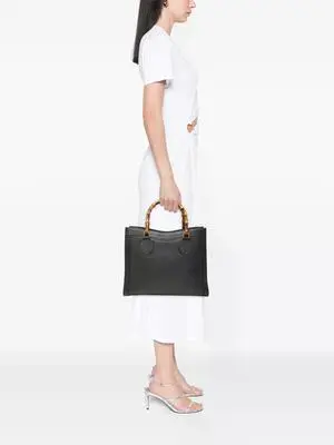 Gucci Leather Bamboo Diana Tote Bag