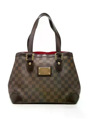 LOUIS VUITTON 2000-2015 Damier Ebene Hampstead Pm Tote Bag - Brown