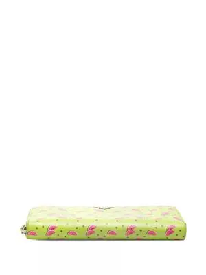 Prada 2010-2026 Saffiano Watermelon Zip Around Wallet Long Wallets