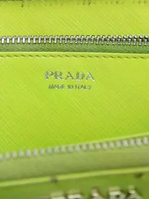 Prada 2010-2026 Saffiano Watermelon Zip Around Wallet Long Wallets