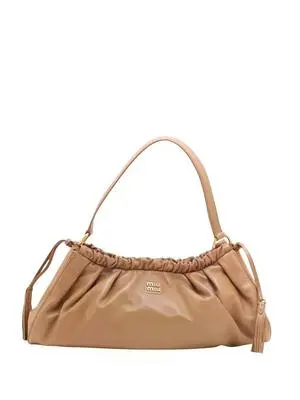 Miu Miu 2010-2026 Leather Shoulder Bag - Brown