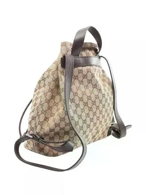 Gucci 2000-2015 Gg Canvas Drawstring Backpack