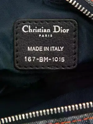 Dior Oblique Denim Flight Coin Pouch - Blue