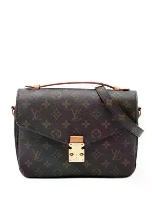 LOUIS VUITTON 2020 Monogram Pochette Metis Satchel - Brown