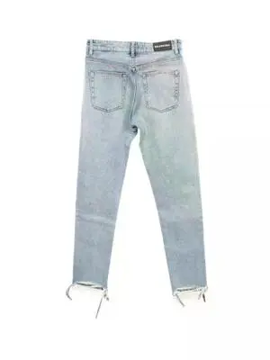 Balenciaga 2010s Distressed Straight-leg Jeans