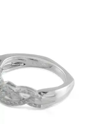 LB EXCLUSIVE Old Mine Cut Diamond Ring In 18k White Gold