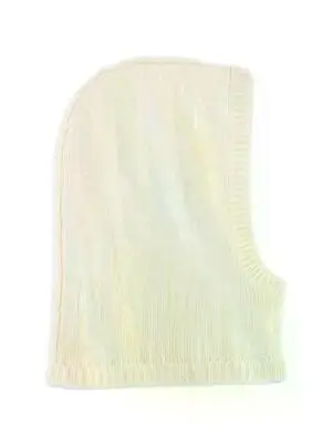 LISA YANG Ribbed-trim Cashmere Balaclava - Neutrals