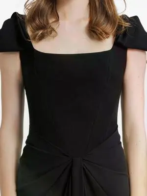 GEMY MAALOUF Squared Neckline Corset Maxi Dress