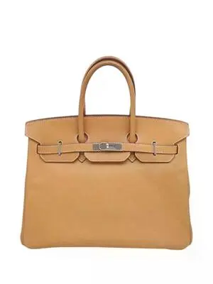 Hermès 2006 Togo Birkin Retourne 35 Handbag - Brown