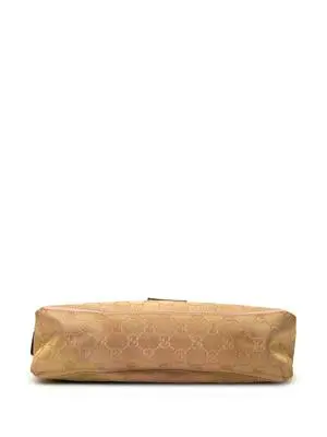 Gucci Abbey D Ring Pochette Handbag - Brown