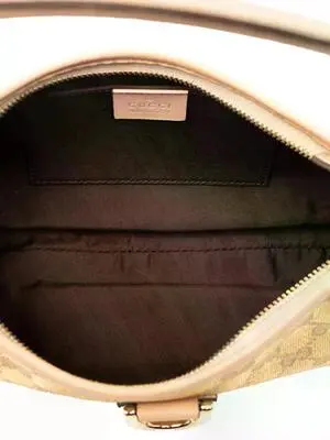 Gucci Abbey D Ring Pochette Handbag - Brown