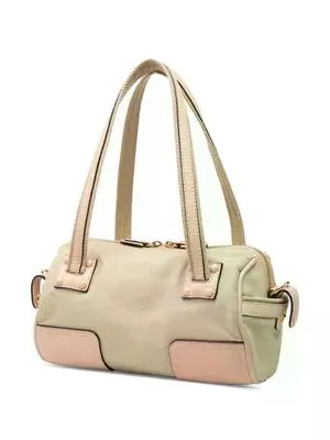 Loewe 2000-2005 Mini Canvas Anagram Barrel Bag Satchel