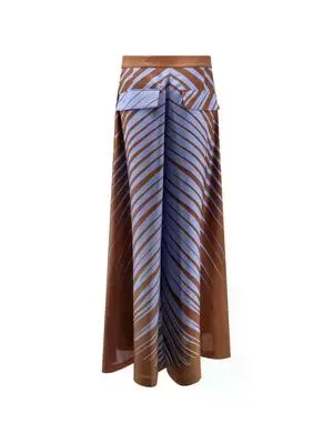 CO.GO Printed Wide-leg Trousers