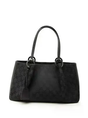 Gucci 2000-2015 Gg Canvas Tote Bag - Black