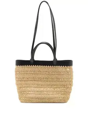 Prada 2013-2026 Raffia Basket Bag Satchel