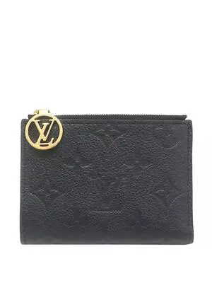 LOUIS VUITTON 2021-2026 Monogram Empreinte Lisa Compact Wallet Small Wallets - Black