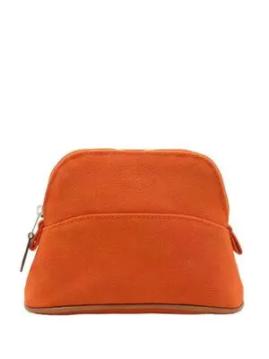 Hermès 2015-2026 Mini Canvas Bolide Pouch - Brown