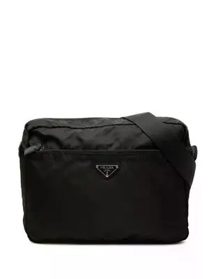 Prada 2000-2013 Tessuto Zip Top Crossbody Bag