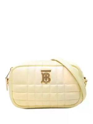 Burberry 2018-2023 Mini Quilted Lambskin Lola Camera Bag Crossbody Bag - Yellow