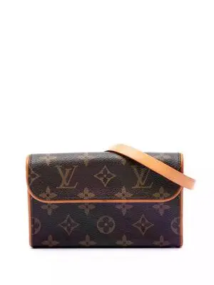 LOUIS VUITTON 2003 Monogram Pochette Florentine Belt Bag - Brown
