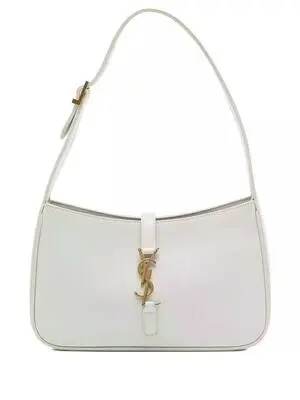 Saint Laurent 2021 Smooth Calfskin Le 5 A 7 Shoulder Bag - White