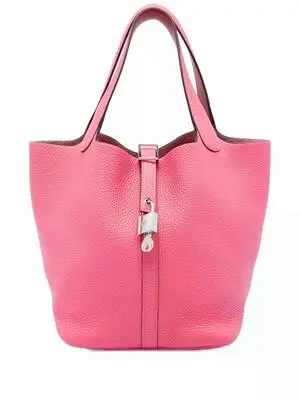 Hermès 2020 Clemence Picotin Lock 22 Handbag - Pink