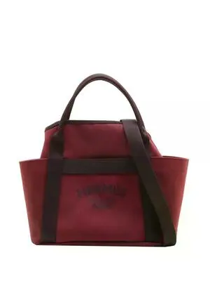 Hermès 2023 Toile Sac De Pansage Grooming Bag Satchel - Red