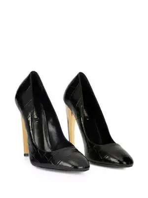 Roberto Cavalli Croc-effect Leather Pumps - Black