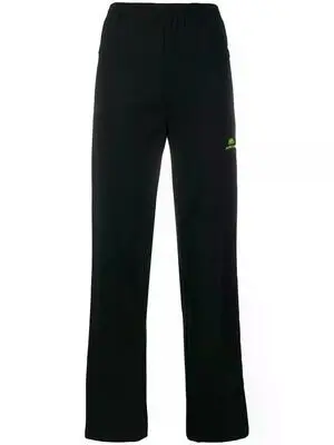 Balenciaga Neon Appliqués Jogging Trousers - Black