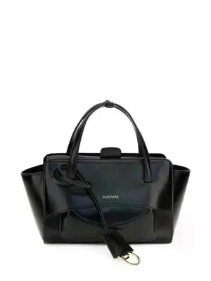 HIDESINS Small Flap Tote Bag - Black