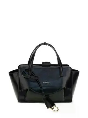 HIDESINS Small Flap Tote Bag - Black