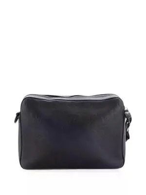 LOUIS VUITTON Trio Messenger Bag Monogram Shadow Leather Crossbody Bag - Black
