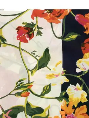 Kenzo Floral-print Silk Scarf