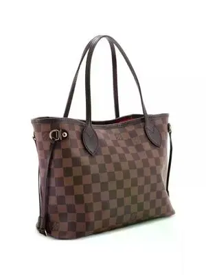 LOUIS VUITTON Neverfull Damier Pm Tote Bag - Brown
