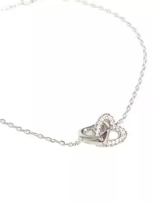 Guess Crystal-embellished Heart-motif Chain Bracelet